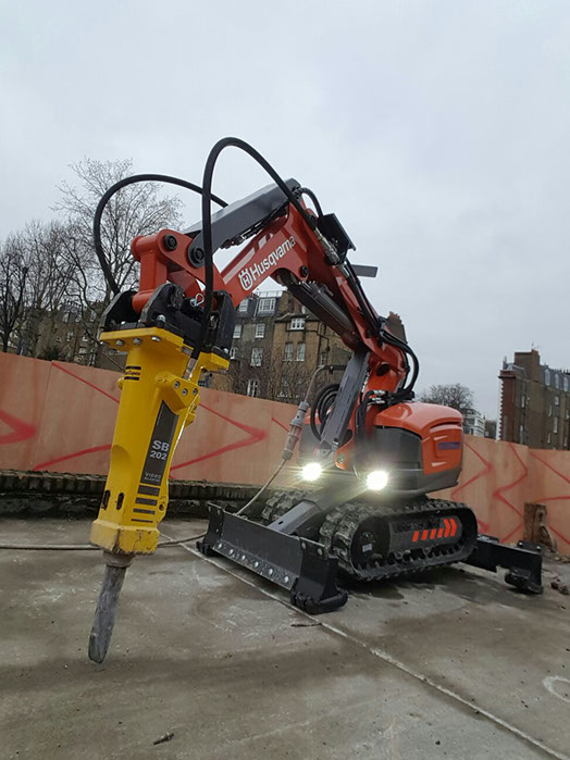 Robore Hire: Brokk and Husquvana robotic demolition hire